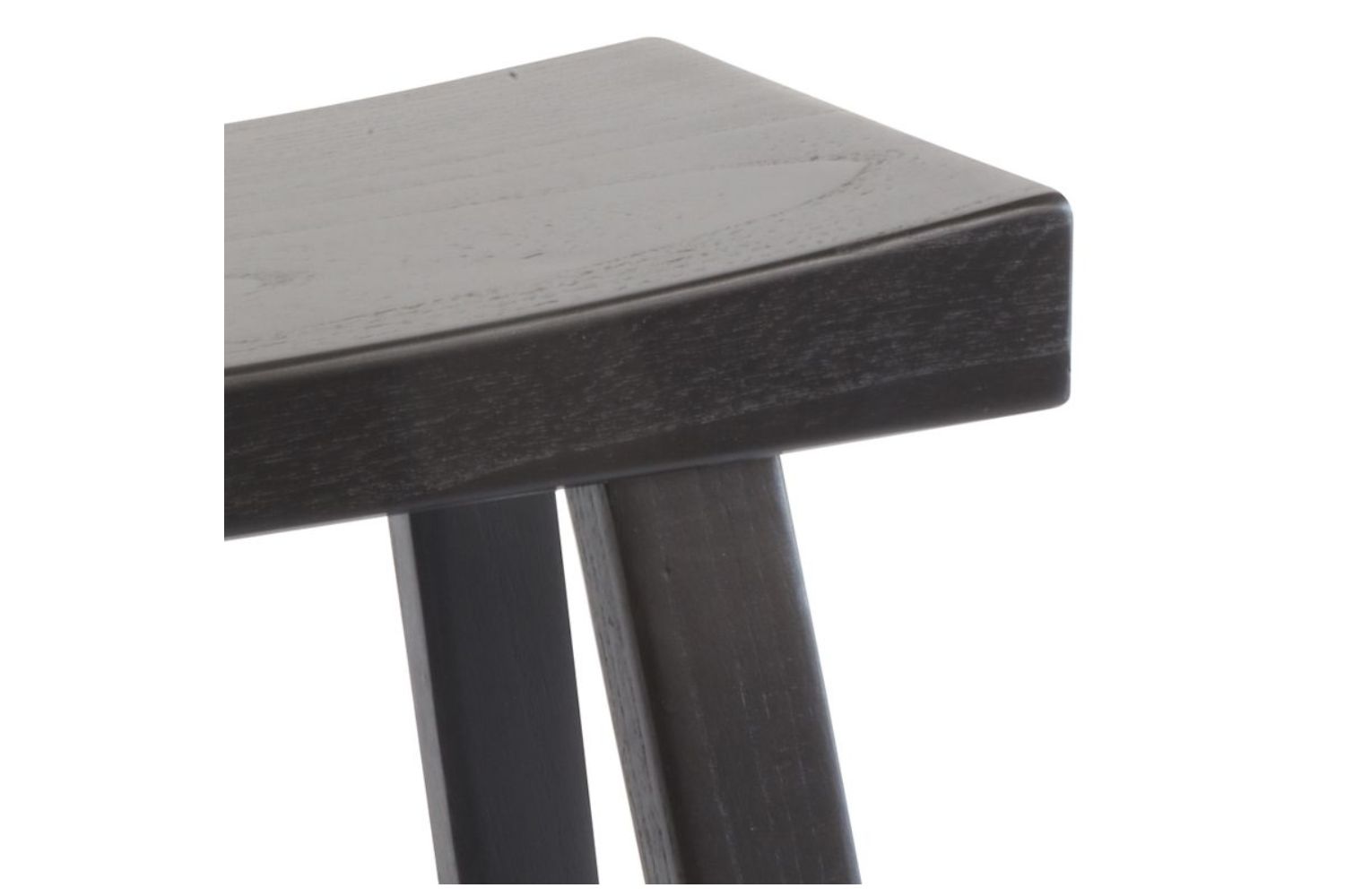 SADDLE Solid Elm Wood Bar Stool