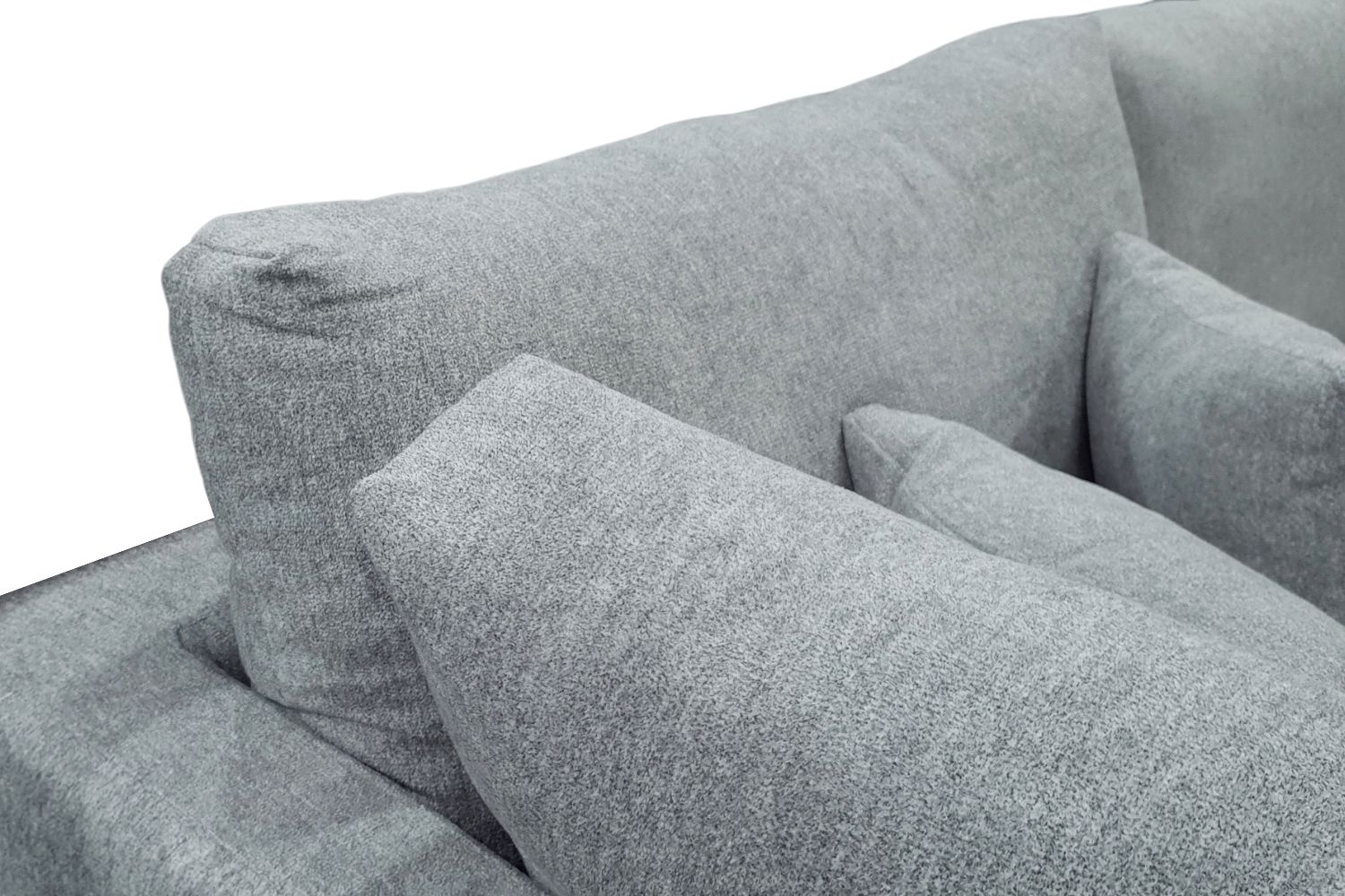 WONDERLAND Feather-Filled Fabric Sectional Sofa