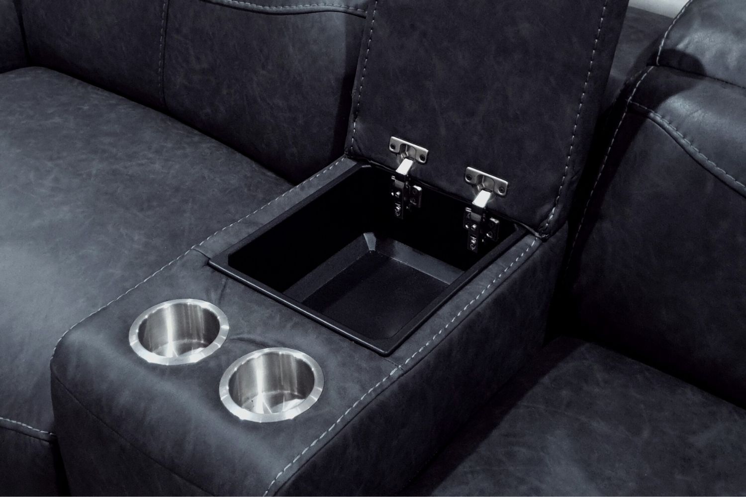 PICO DUAL POWER Sectional Modular Reclining Sofa (Cup Holders, Storage ...