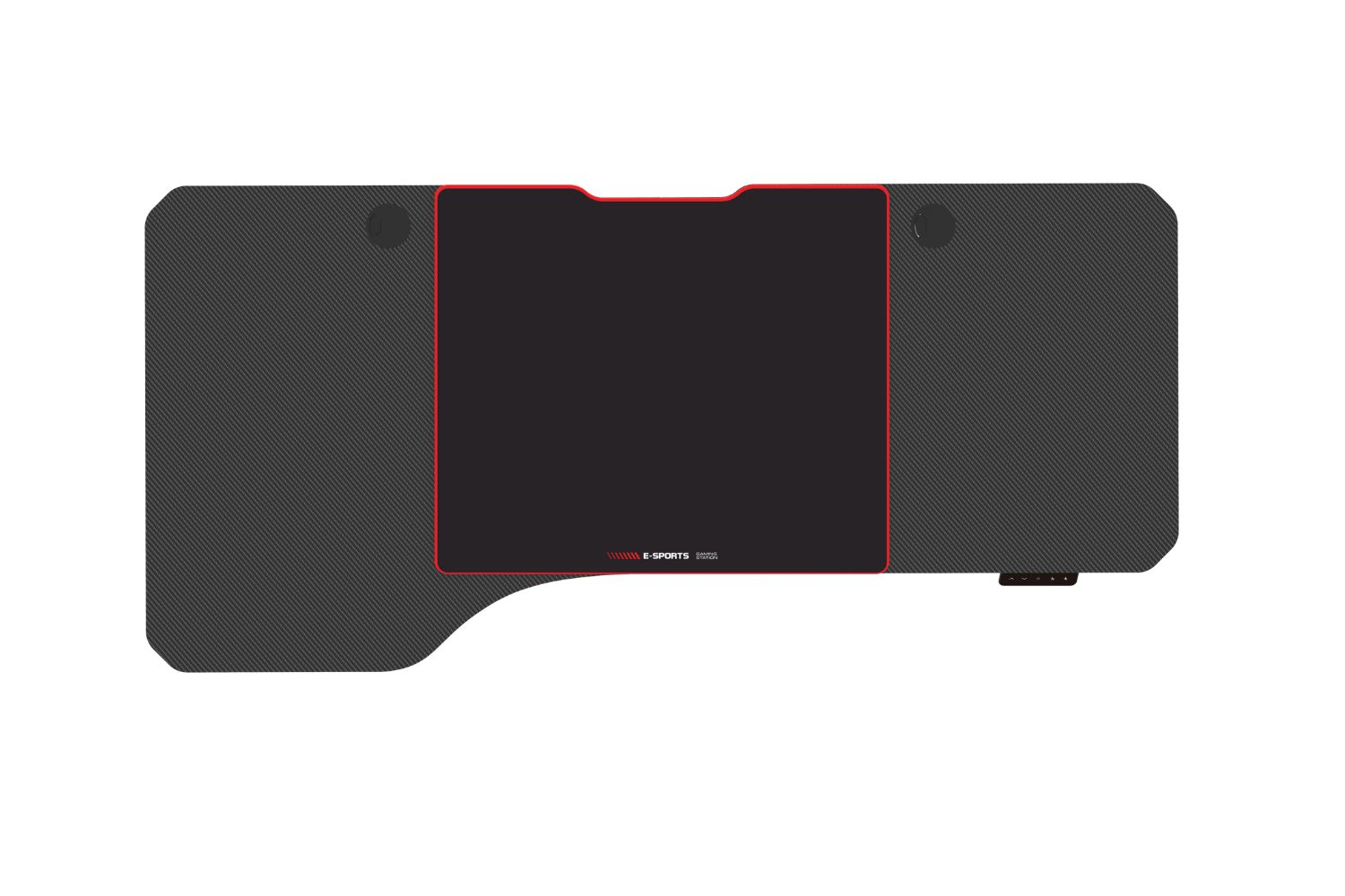 MATRIX 160 L-Shape Height Adjustable Desk with Jumbo Mouse Pad (Black)