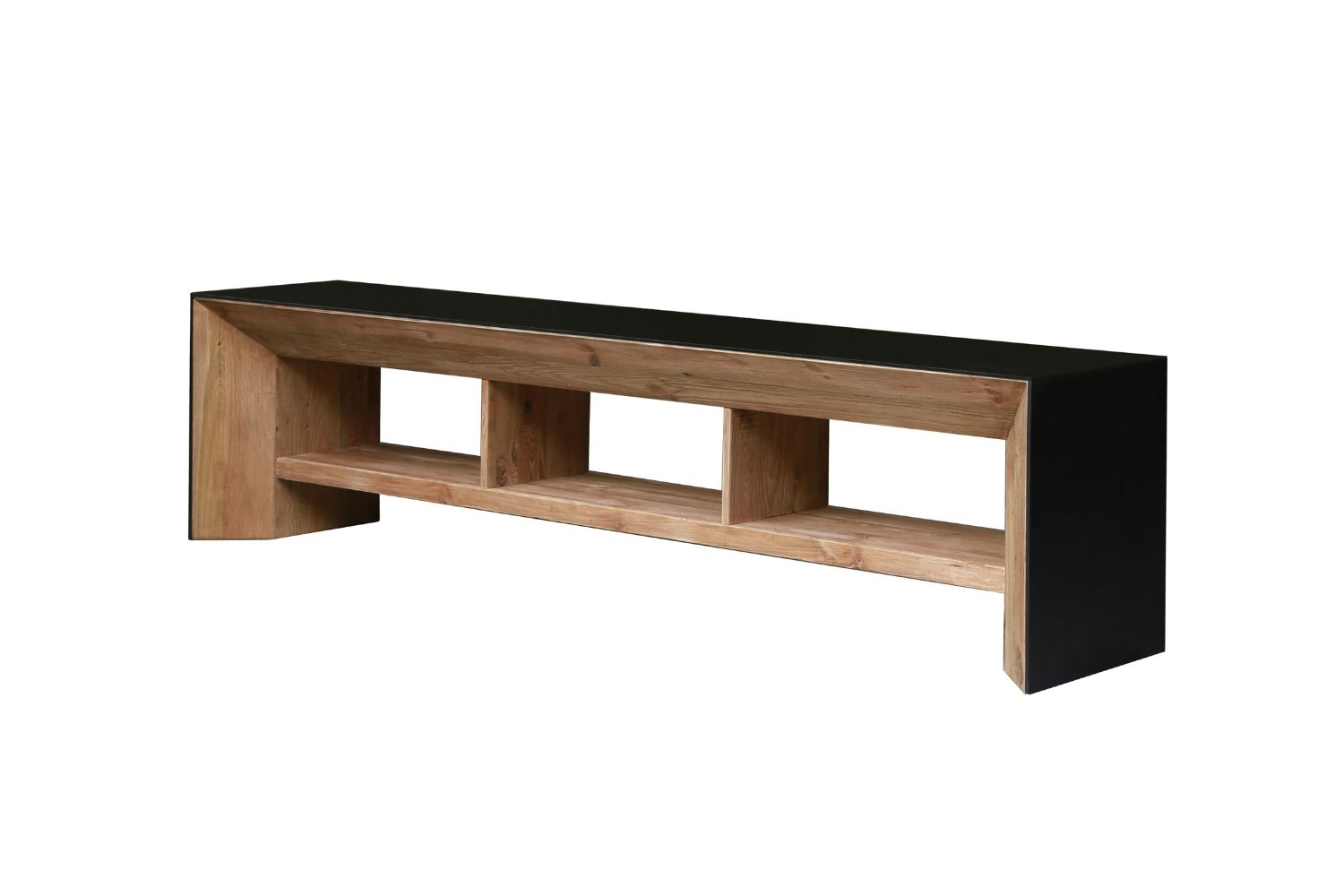 BETA 2.4M Reclaimed Pine Wood Entertainment Unit
