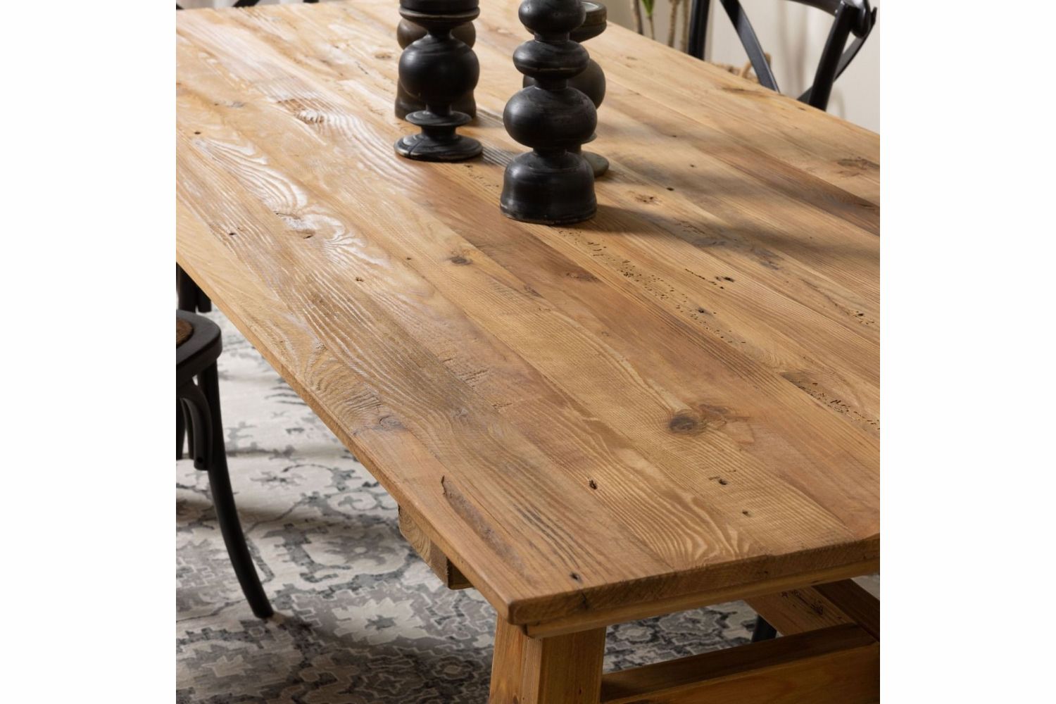 SHEETA 100% Reclaimed Pine Wood Dining Table (220x100cm)