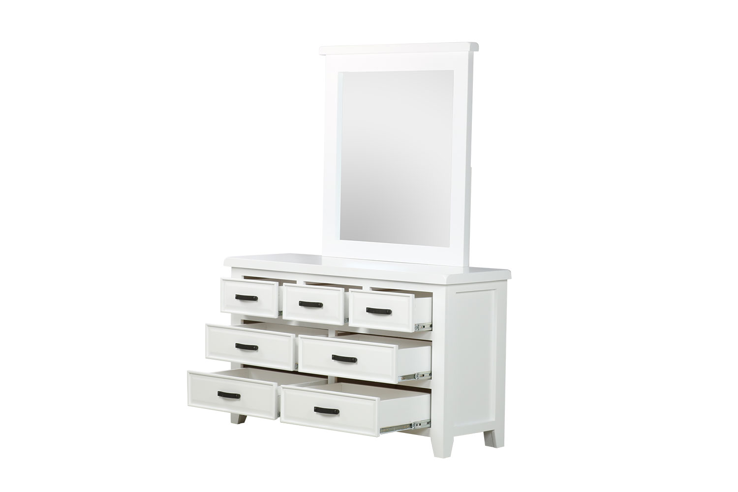 (FLOOR MODEL CLEARANCE) FRANCO Solid NZ Pinewood 7-Drawer Dressing ...