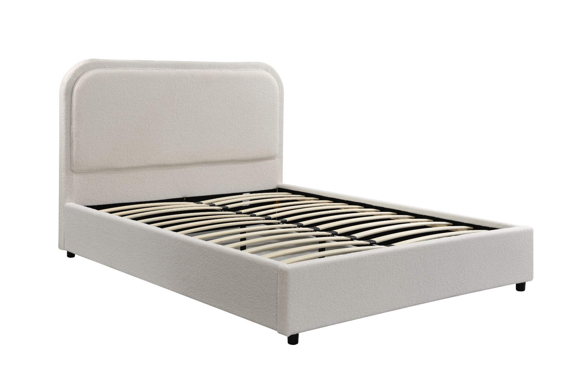 DOROTHY Fabric Bed Frame (Beige) - Double