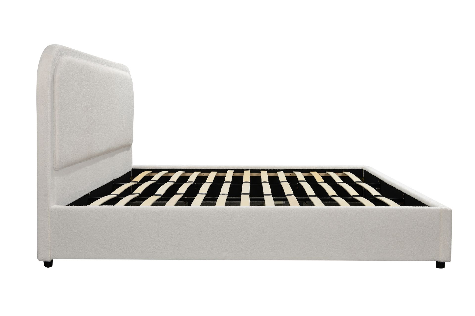 DOROTHY Fabric Bed Frame (Beige) - Double