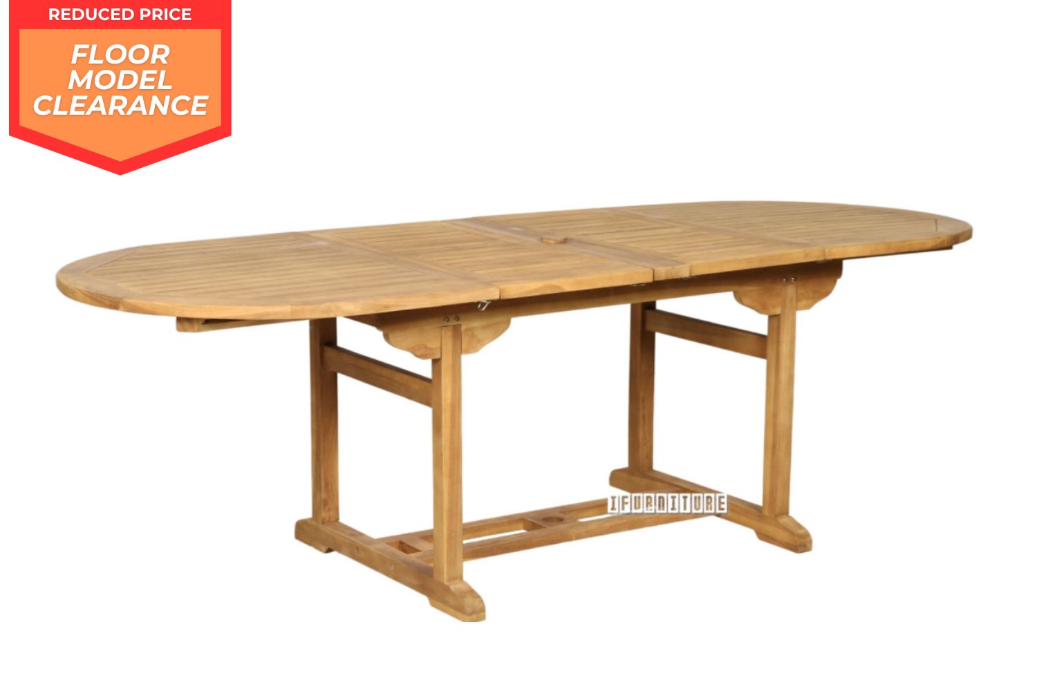 BALI Oval 160/240 Extension Solid Teak Table Solid Teak