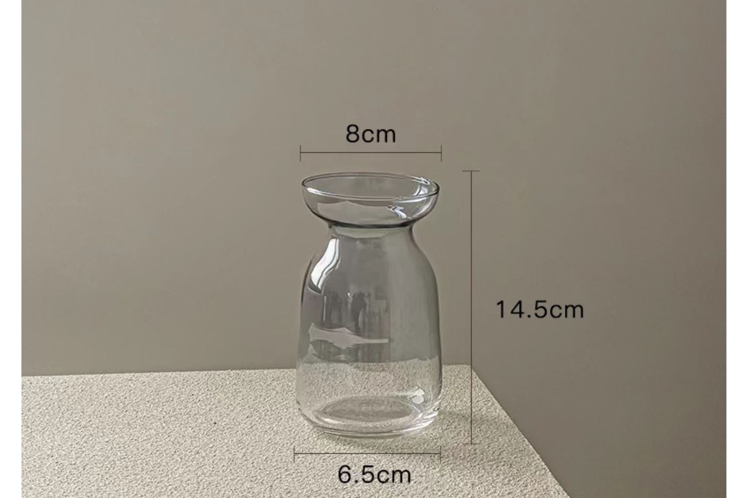 CONICAL Colourful Glass Vase in Four Colours