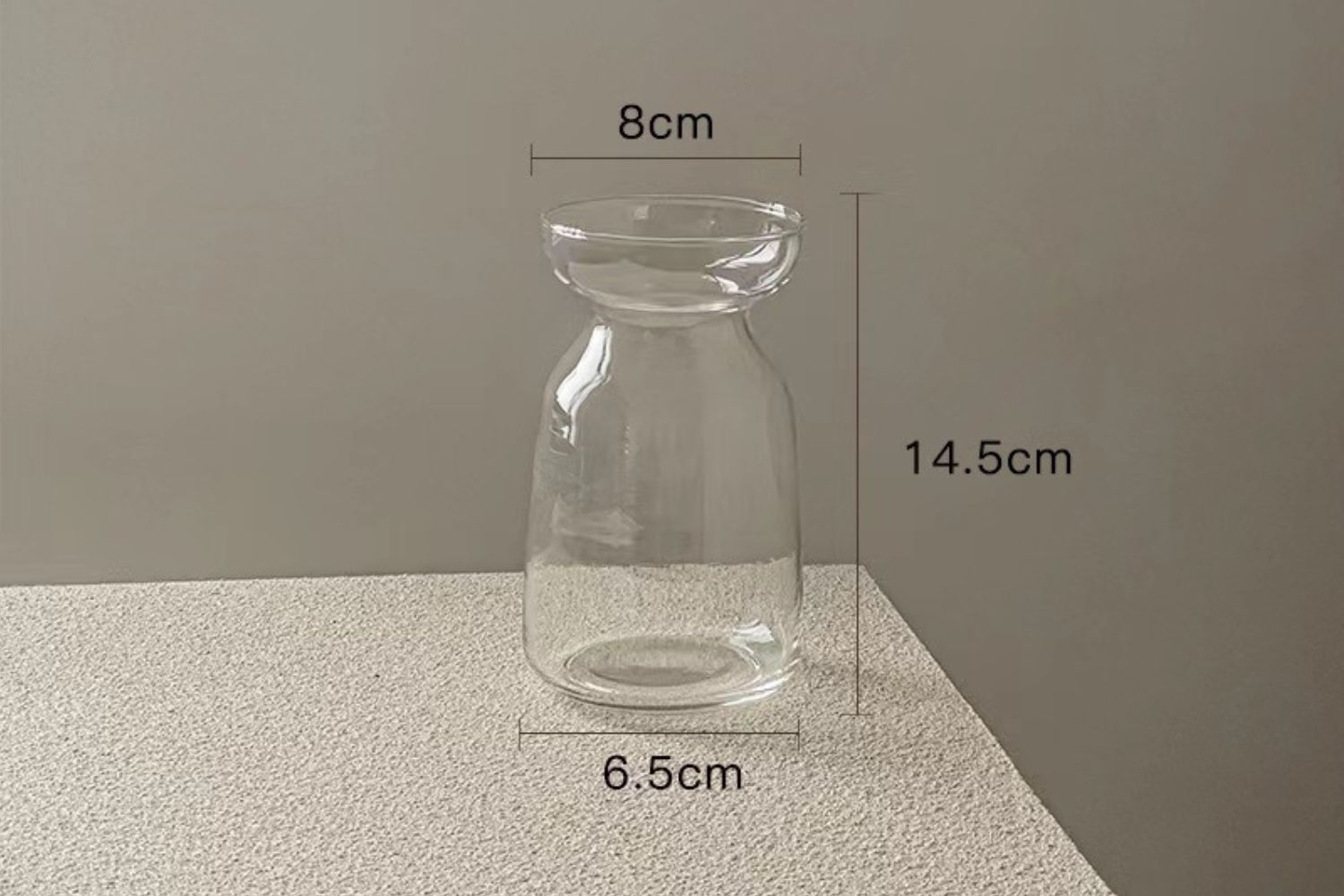 CONICAL Colourful Glass Vase in Four Colours