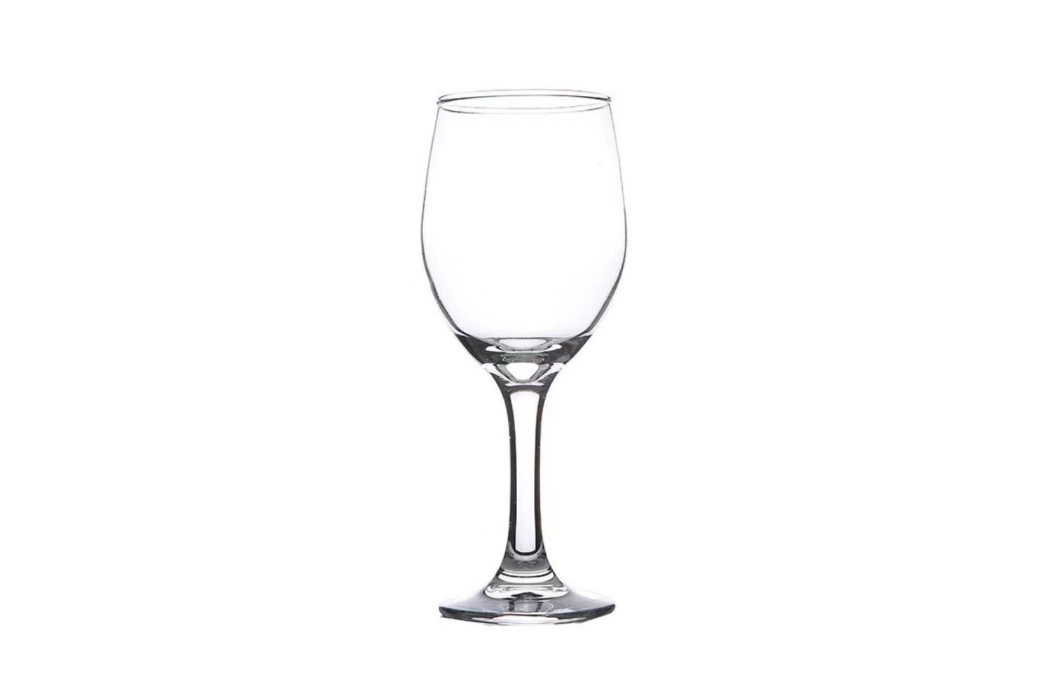 3657 Transparent Wine Glass (300ml) - 6 Glasses in 1 Set