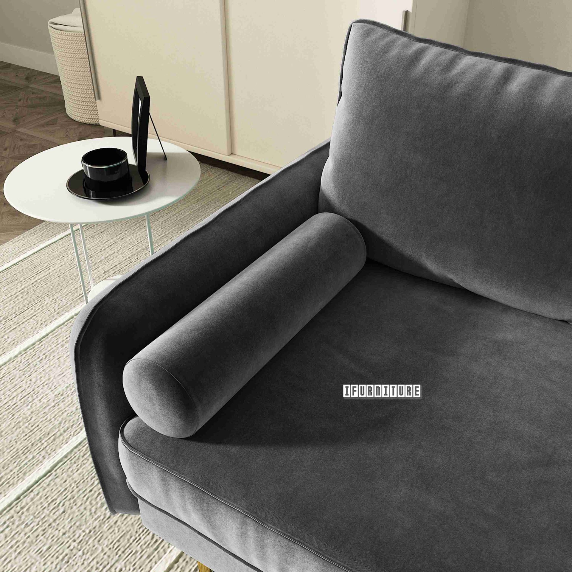(FLOOR MODEL CLEARANCE) HENRY 3/2 Velvet Sofa Range - 2 Seater