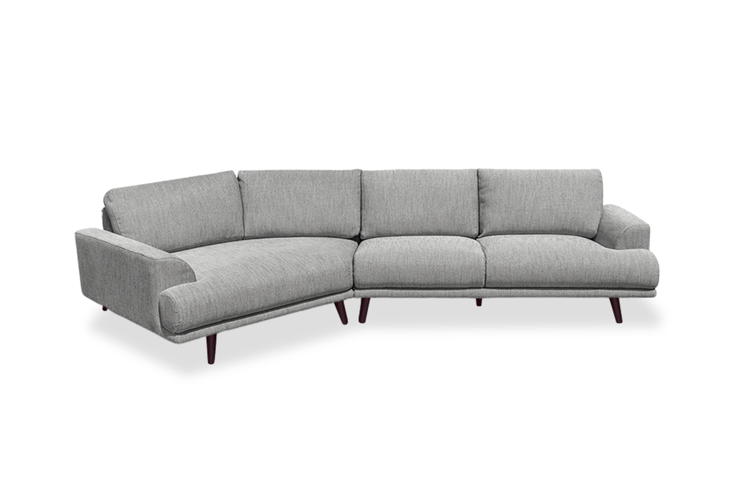 BIANCA Angular Chaise Sofa (Light Grey)