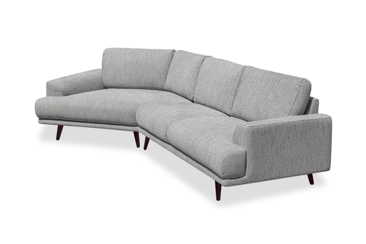 BIANCA Angular Chaise Sofa (Light Grey)