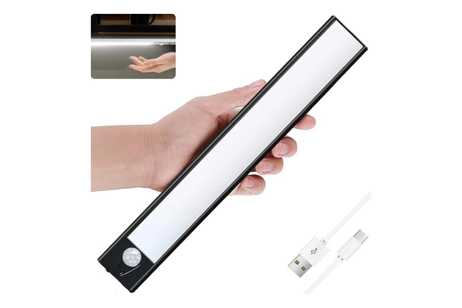STARK Steel Frame Motion Sensor Magnetic LED Cabinet Light - 60cm