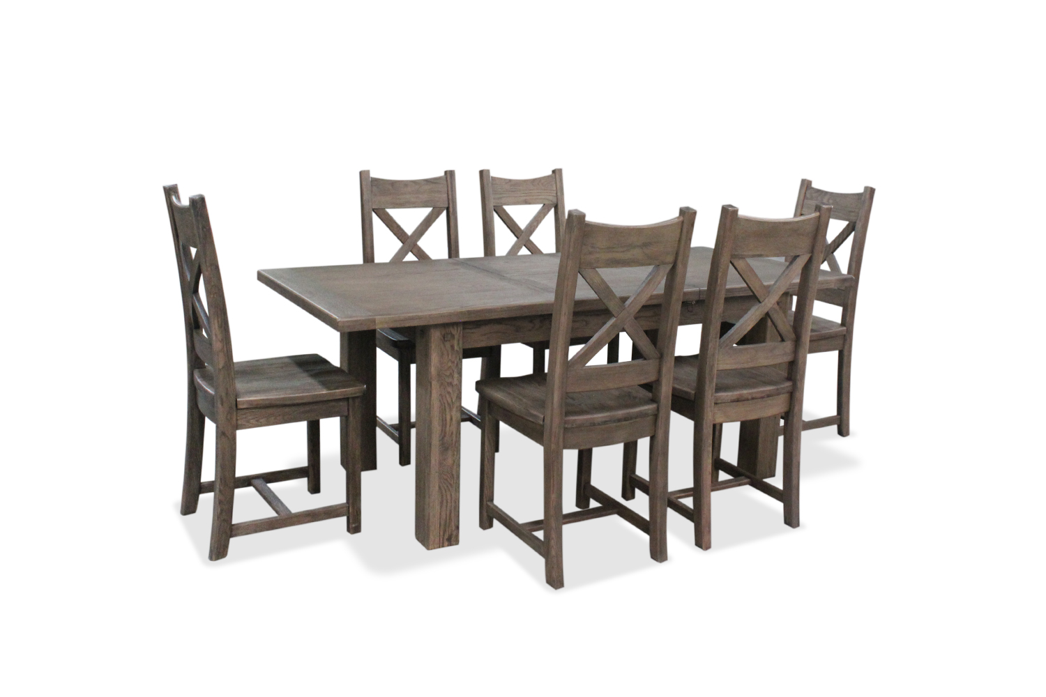 WESTMINSTER Solid Oak 150-200 Extension Dining Table (Walnut)