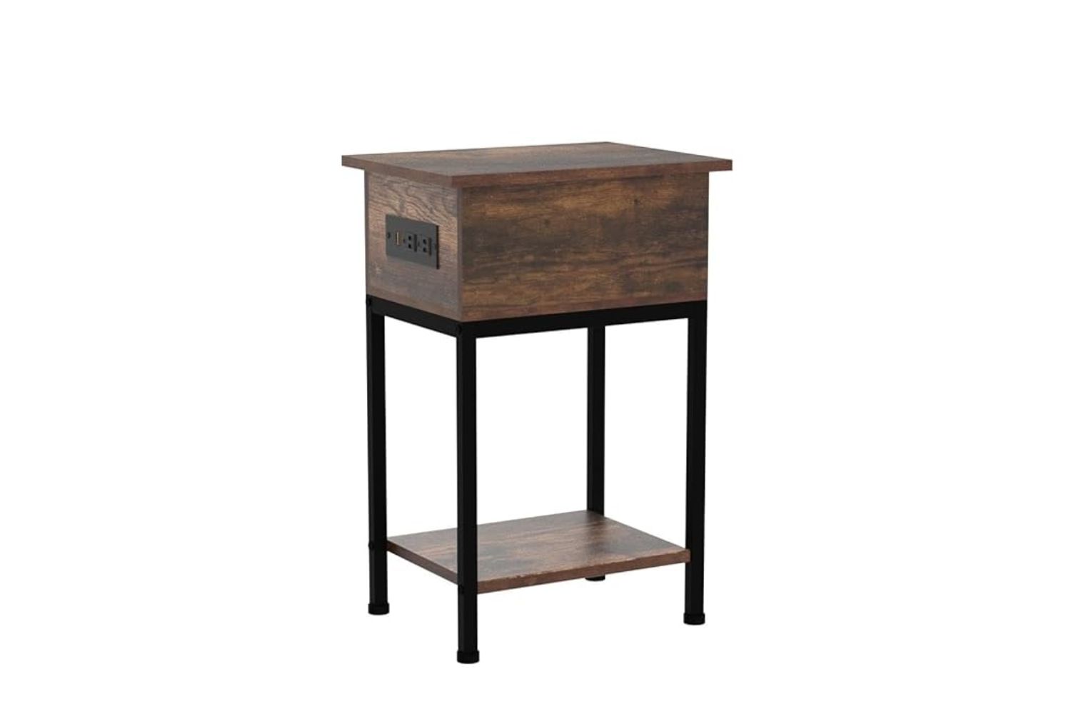 HOOBRO 1-Drawer Narrow End Table