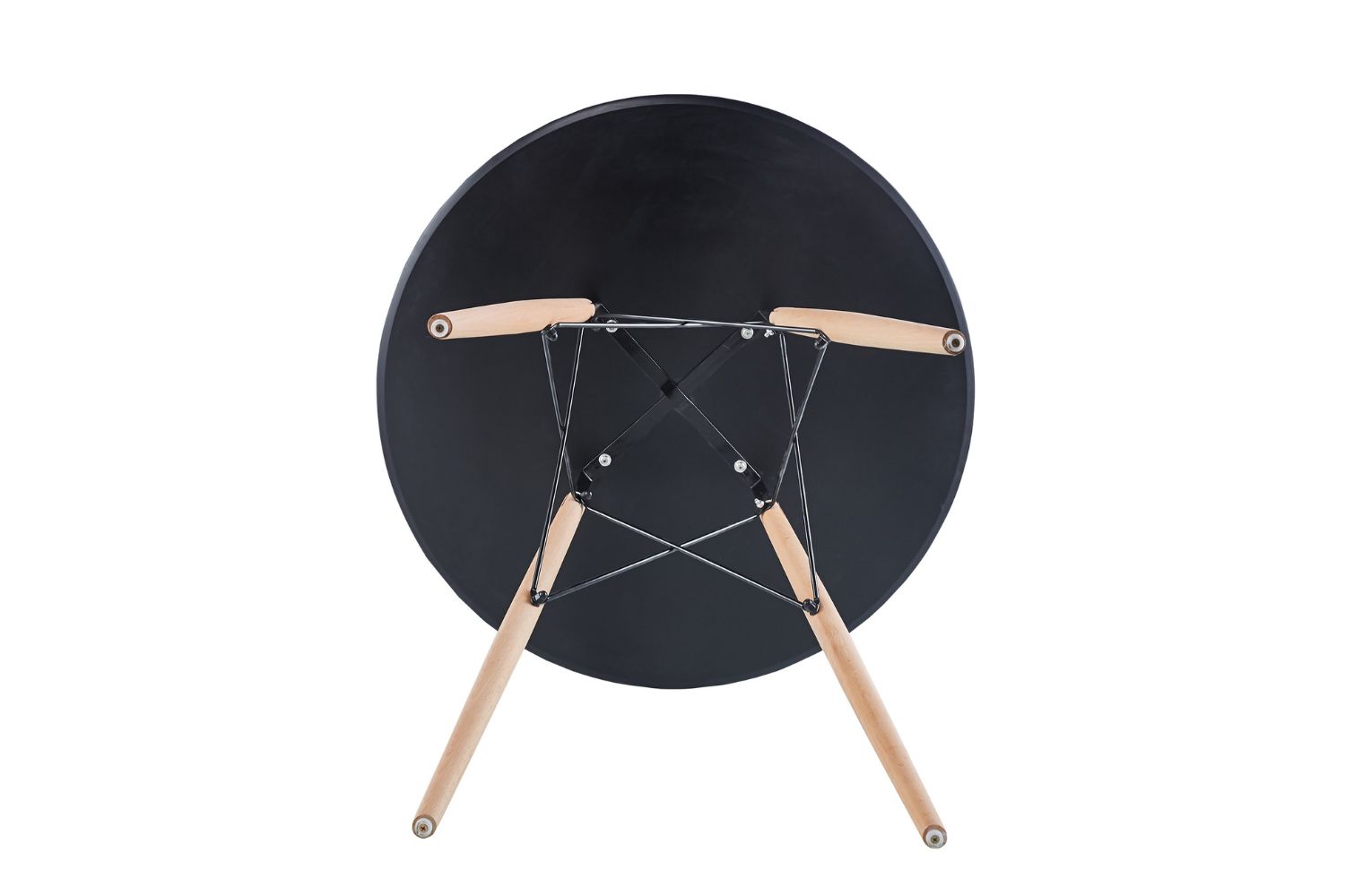 EAMES D80 Round Dining Table (Black)