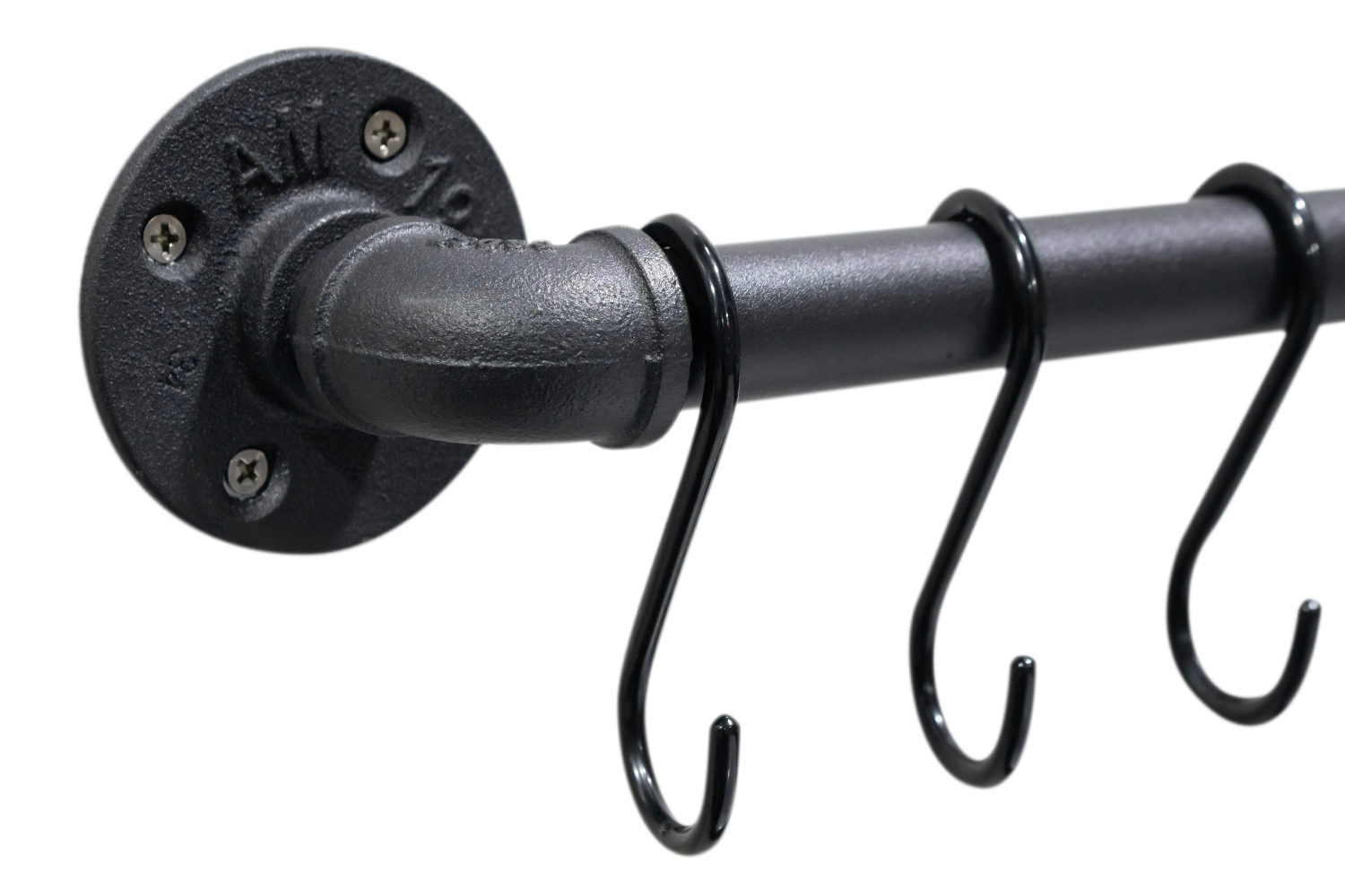 Garvin Metal Straight Wall Mounted Pot Rack