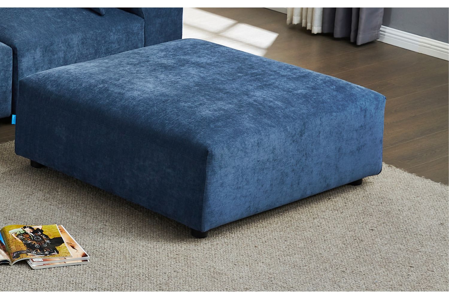 BARI Memory Foam Fabric Modular Sofa - Armless Chair