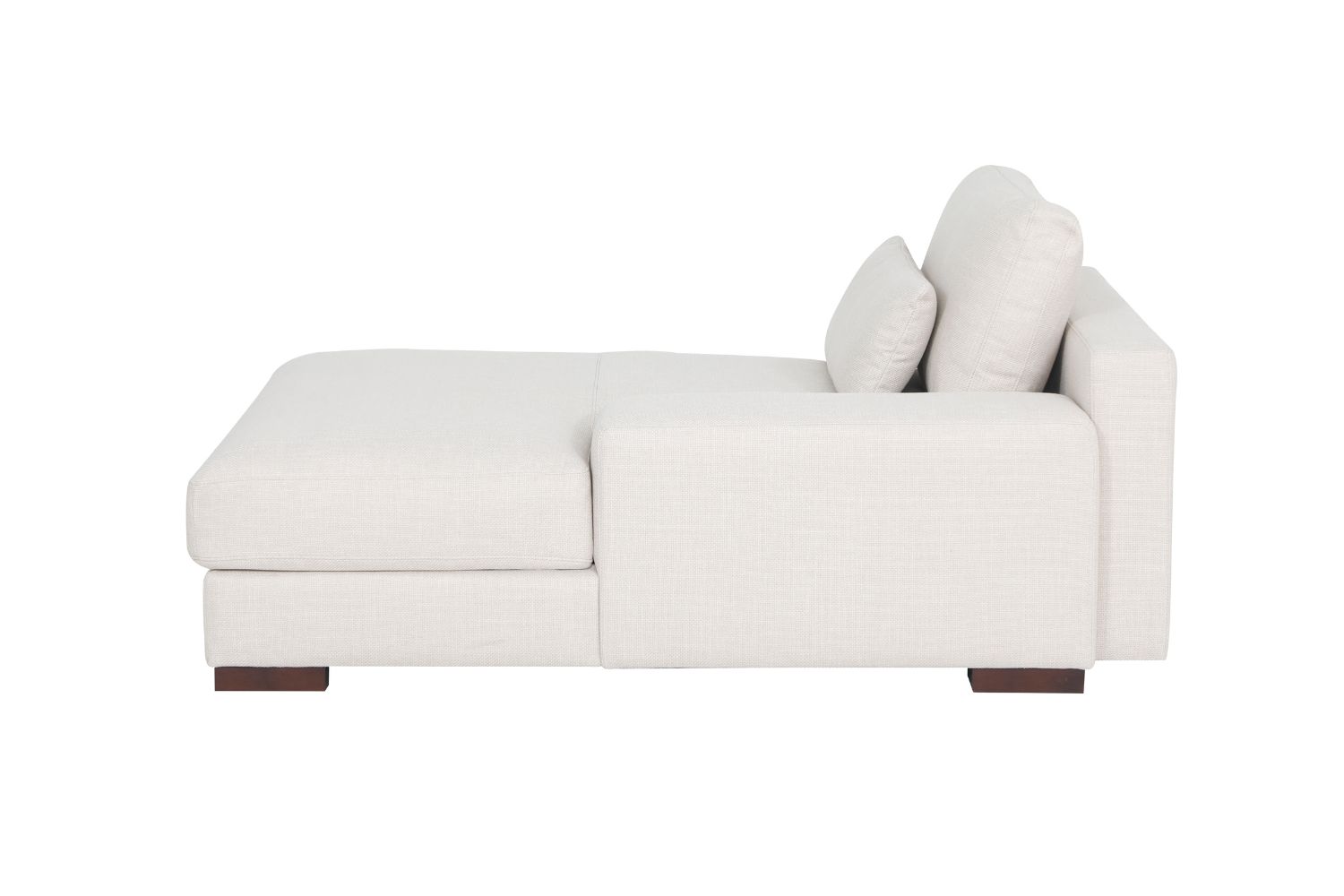 BROOK Feather Filled Sectional Sofa - Chaise Facing Right