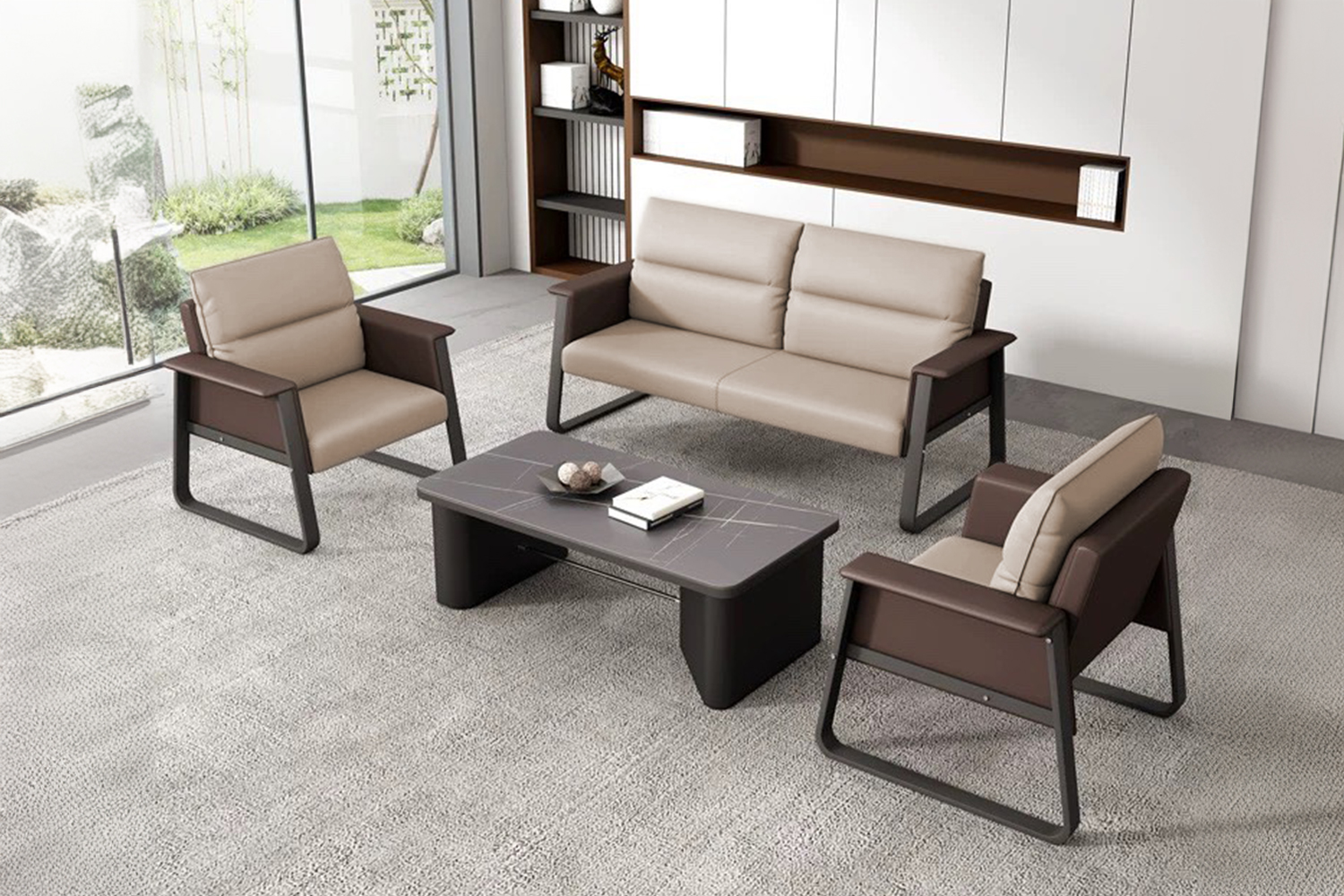 REPOSE Sofa Range (Brown) - 3+1+1 Sofa Set