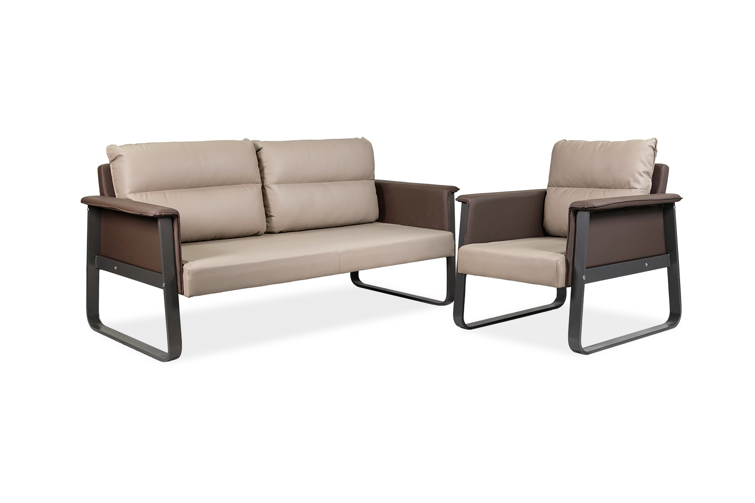 REPOSE Sofa Range (Brown) - 3+1+1 Sofa Set