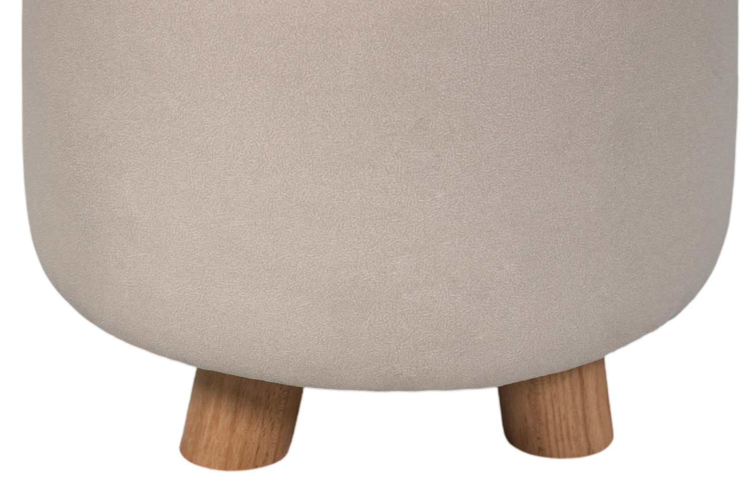 TOBA Round Ottoman Stool (Light Grey)