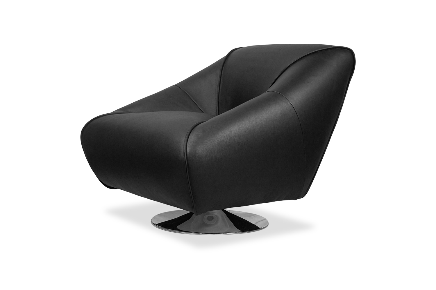 TRISHA 360° Swivel Lounge Chair (Black)
