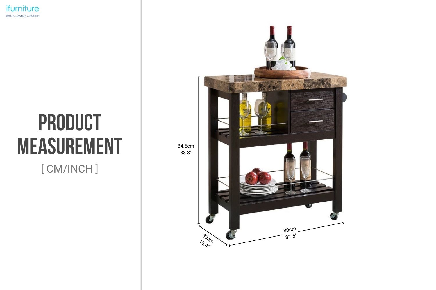 SABRINA Kitchen Trolley