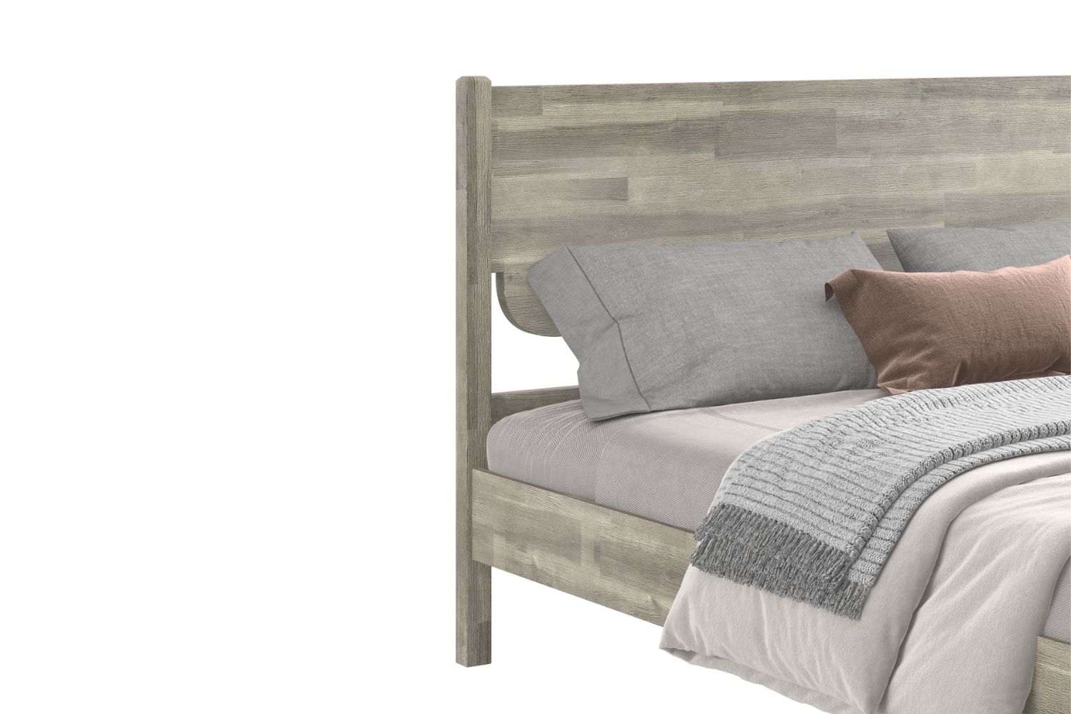 BALLINA Solid Acacia Wood Bed Frame in Queen/Super King Size