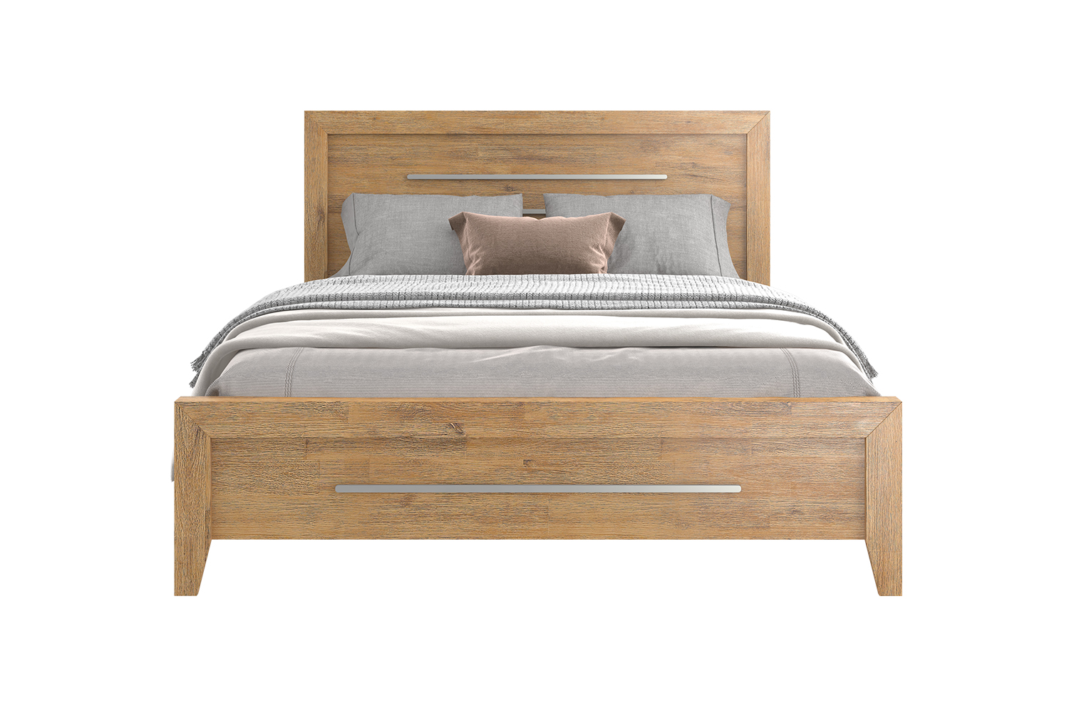 EMERSON Solid Acacia Wood Queen Size Bedframe
