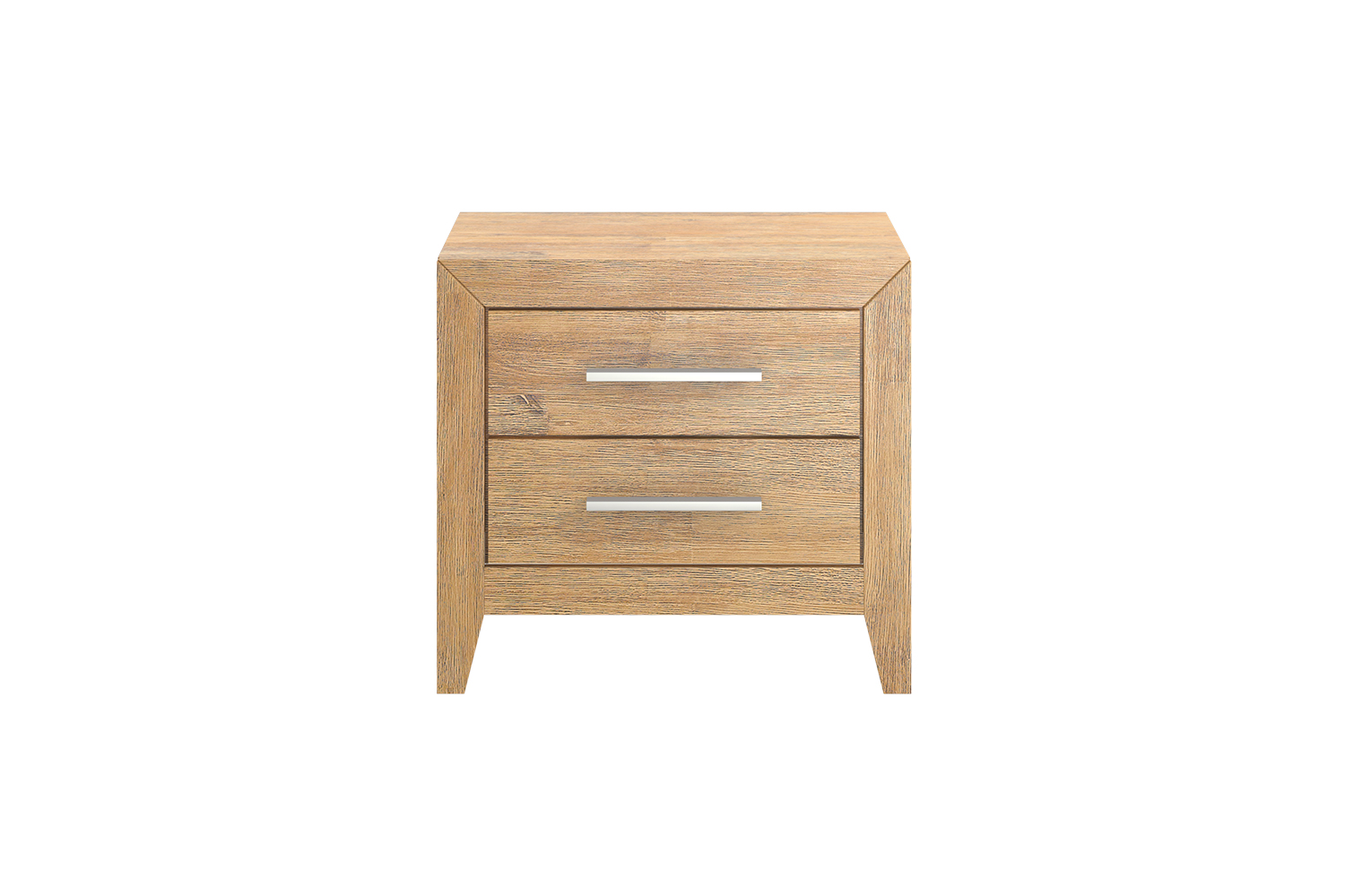 EMERSON 2-Drawer Solid Acacia Wood Bedside Table