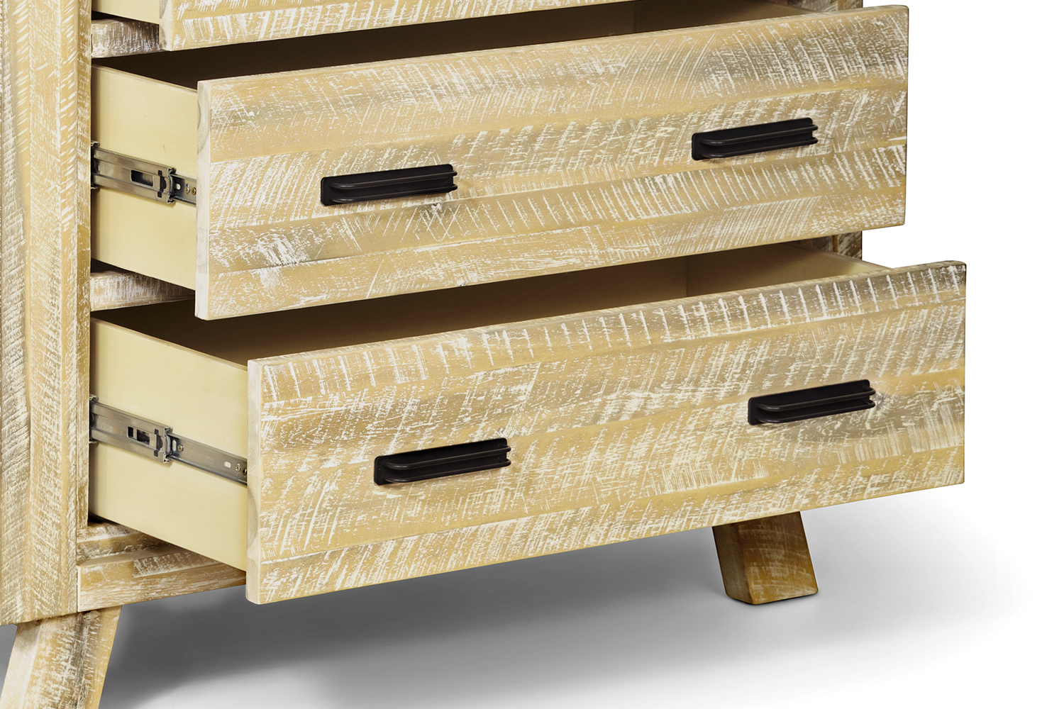 AKAROA 4-Drawer Solid Acacia Wood Tallboy