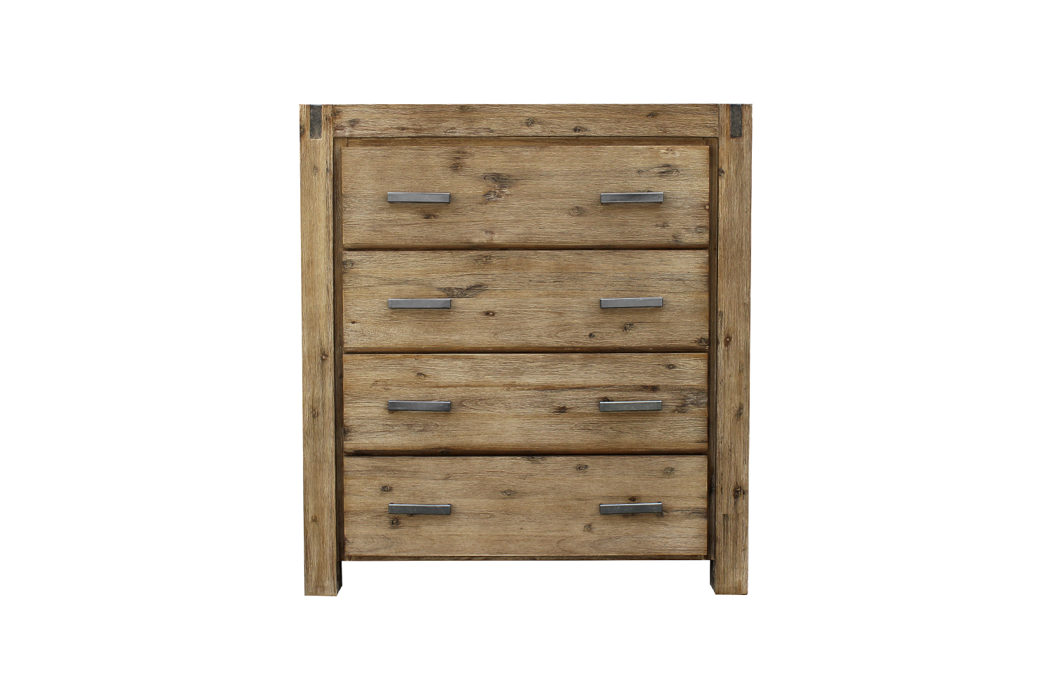 SPRINGBROOK 4-Drawer Solid Acacia Wood Tallboy