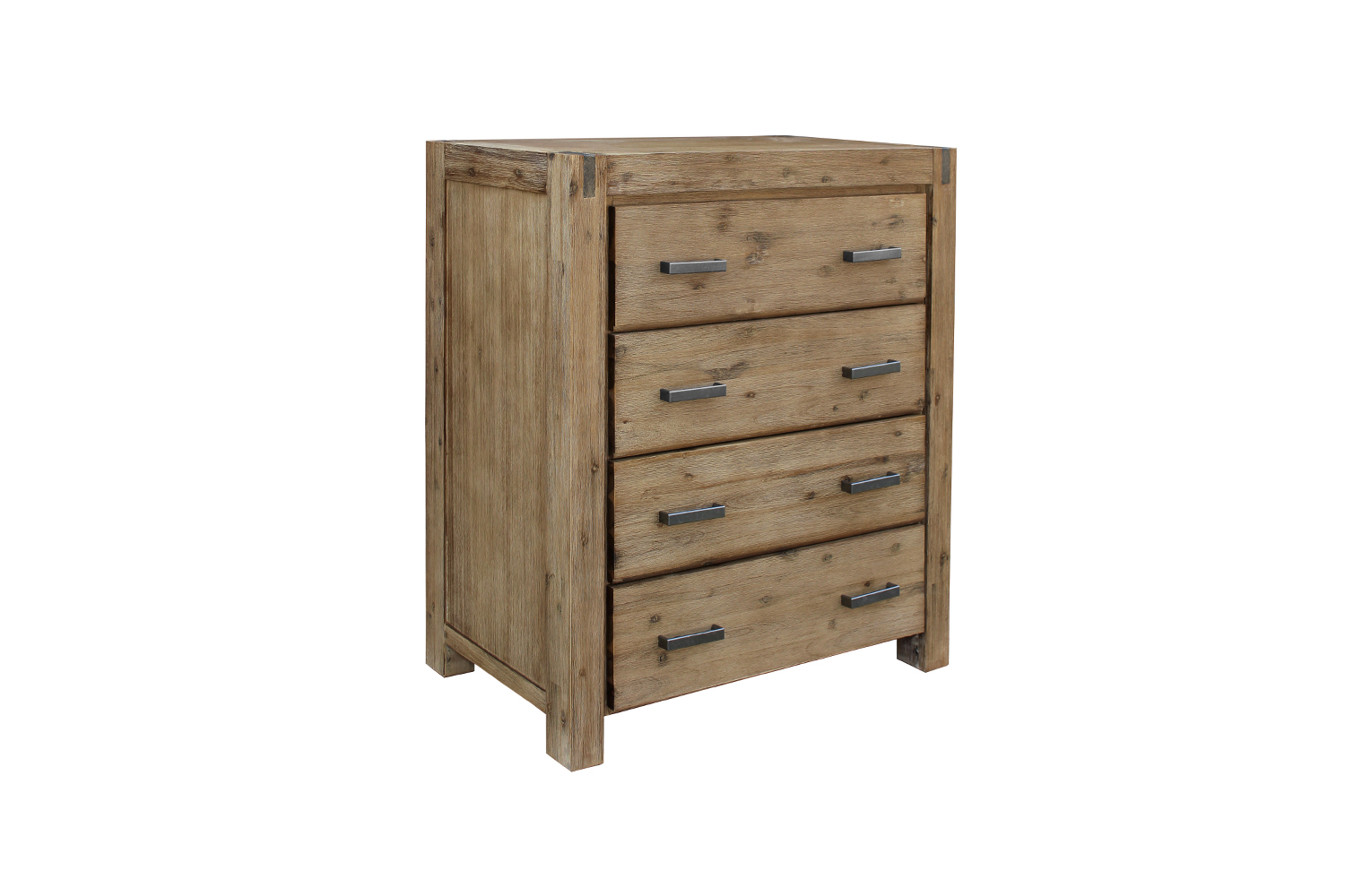SPRINGBROOK 4-Drawer Solid Acacia Wood Tallboy