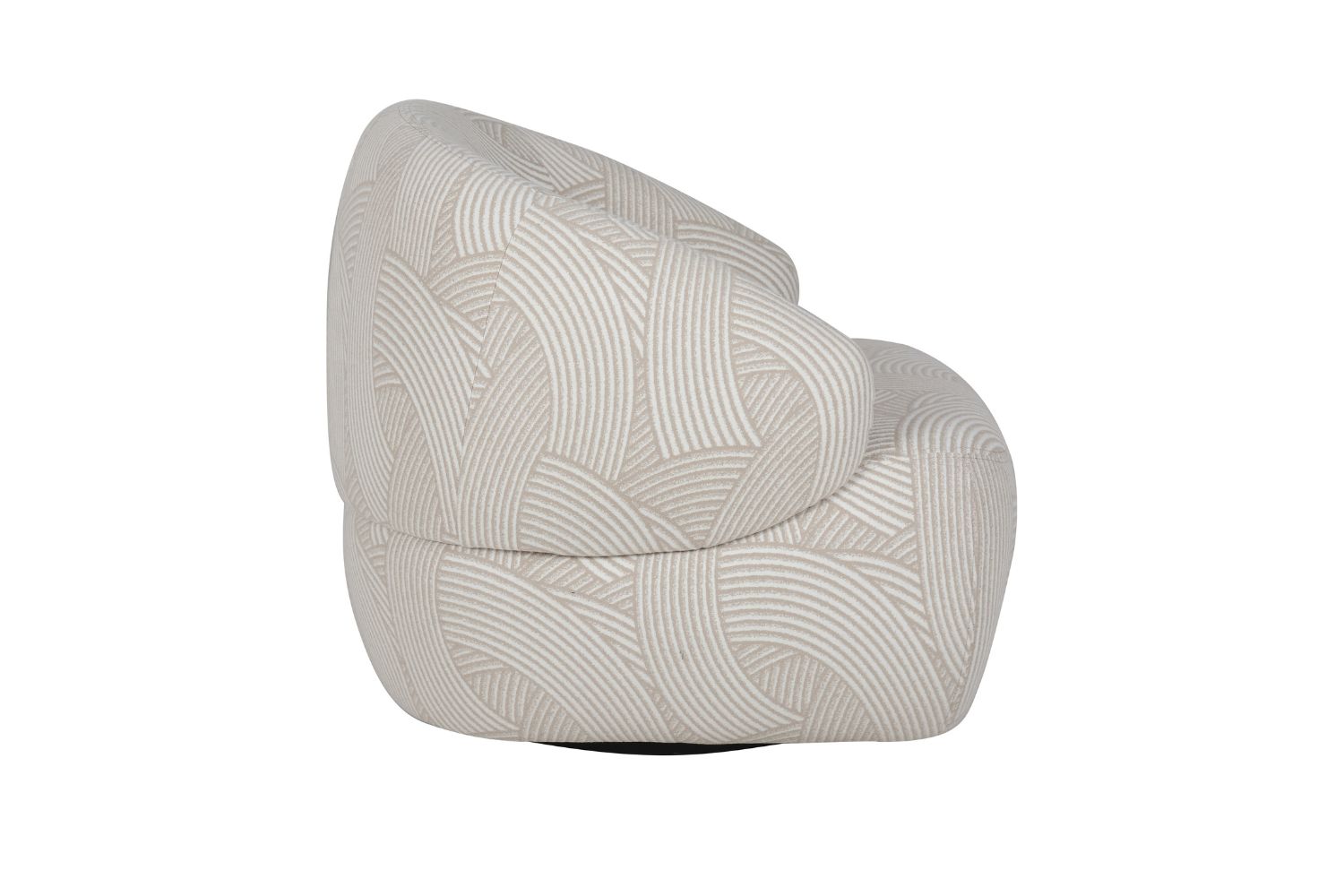 AURLA Fabric Swivel Armchair