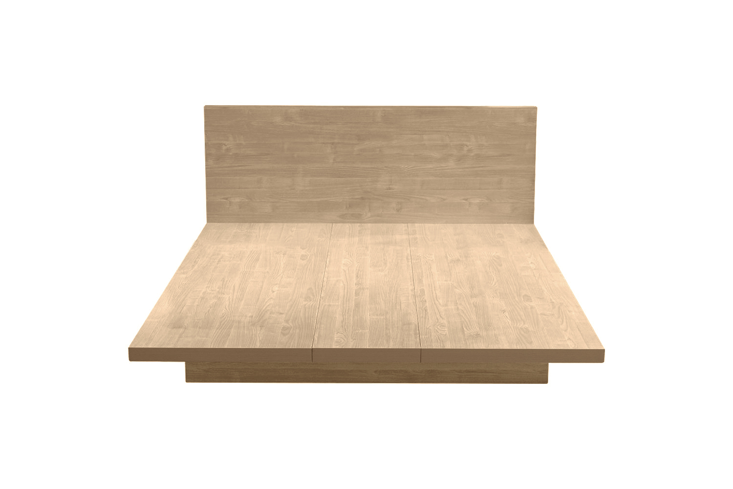 YUKI Japanese Low Height Bed Frame Set with Headboard in Queen/King ...