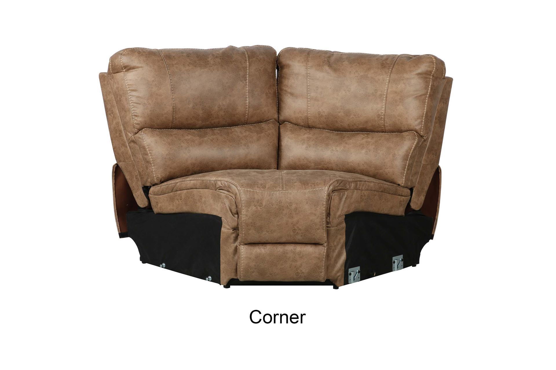 NAKEETA Air Leather Power Recliner Modular Sofa with Console and Storage