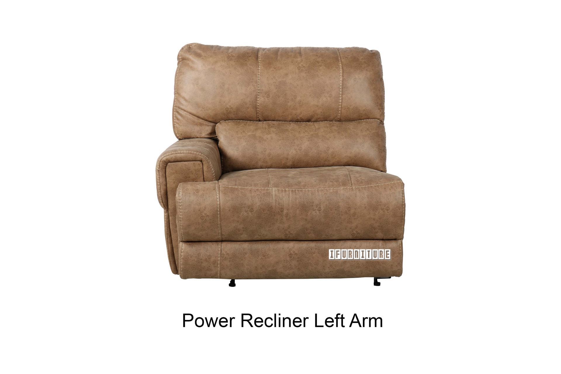 NAKEETA Air Leather Power Recliner Modular Sofa with Console and Storage