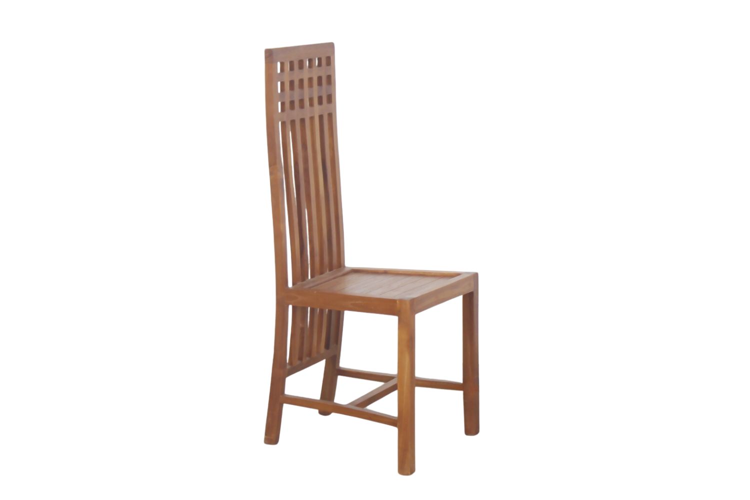 BALI Solid Teak Square Back Top Chair