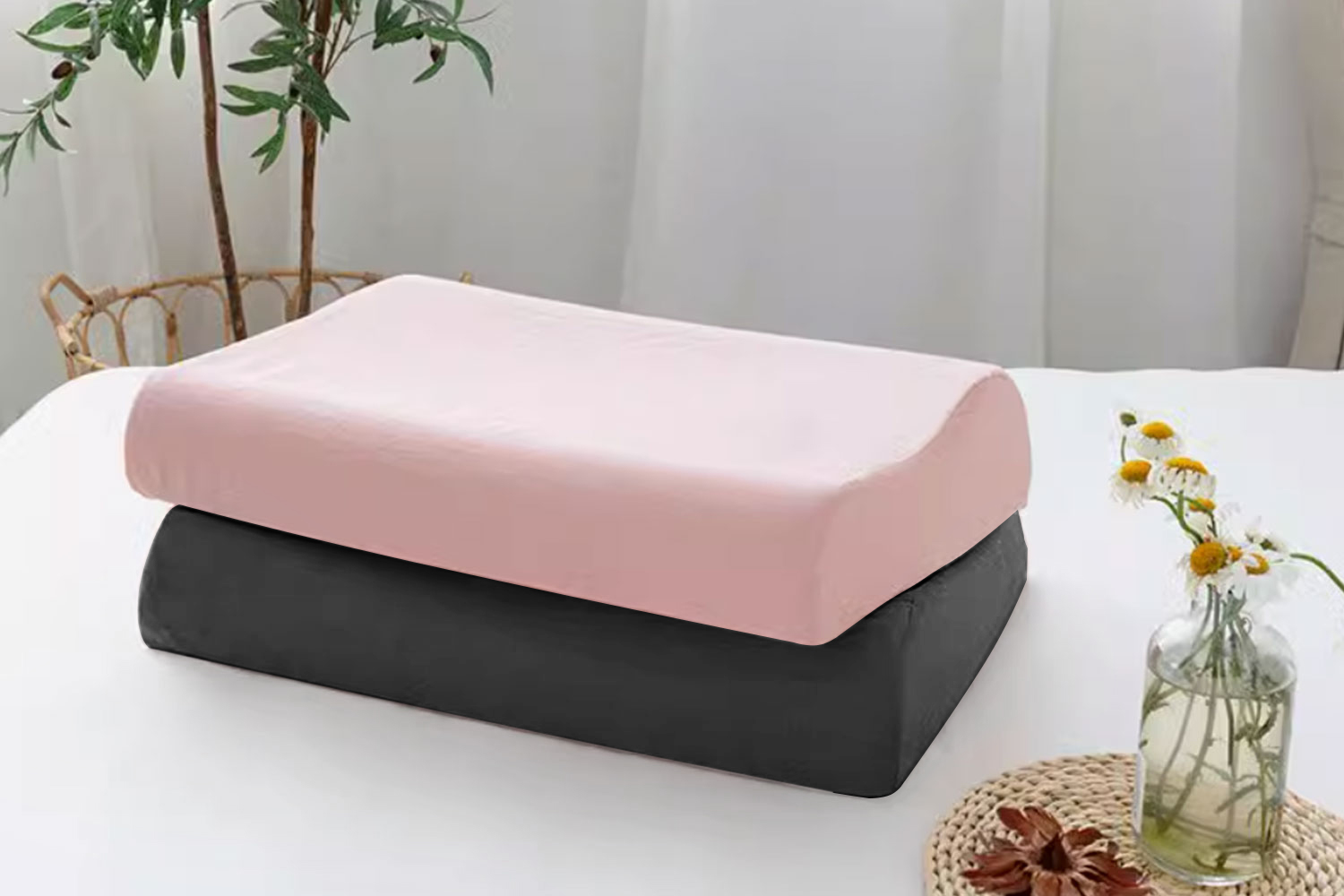 LYDIA Memory Foam Wave Pillow - Multiple Colors