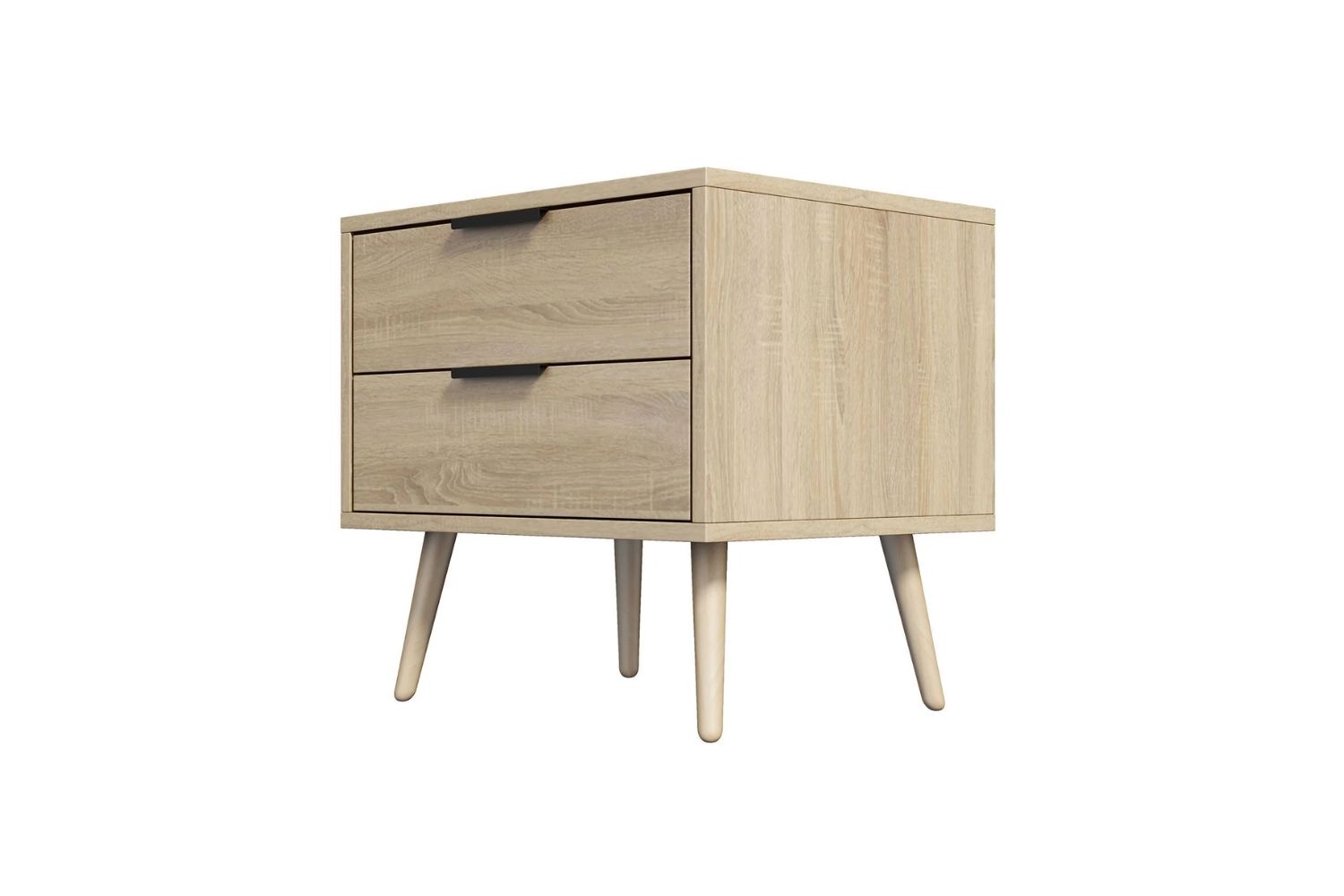 EBERN 2-Drawer Bedside Table