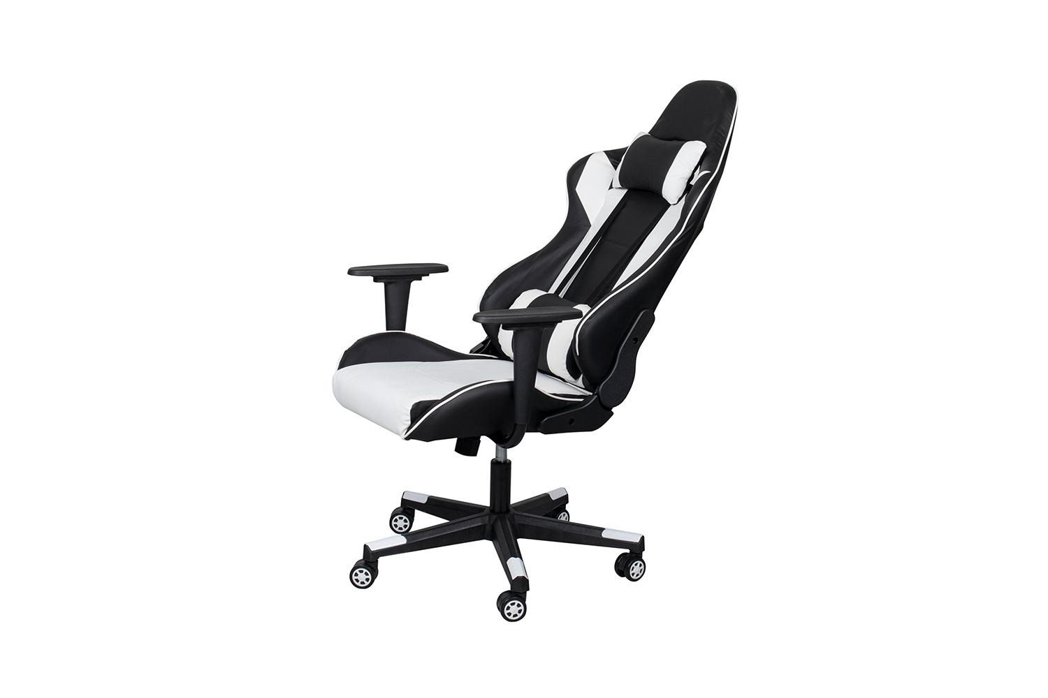 RAIDERS Swivel Gaming Chair (White with Black)