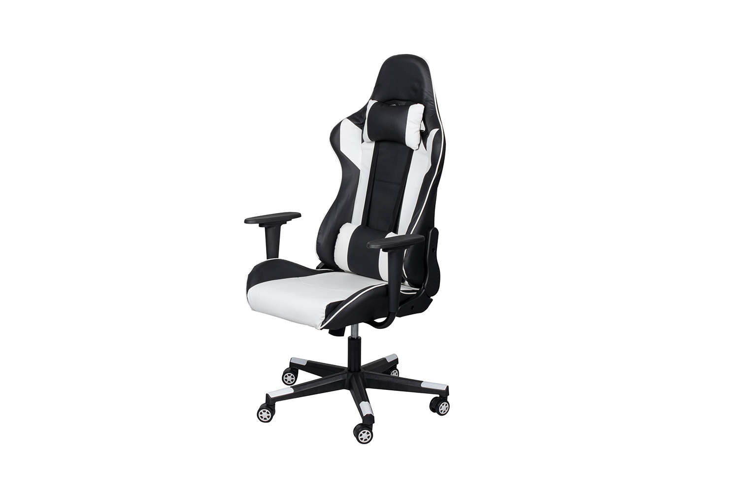 RAIDERS Swivel Gaming Chair (White with Black)