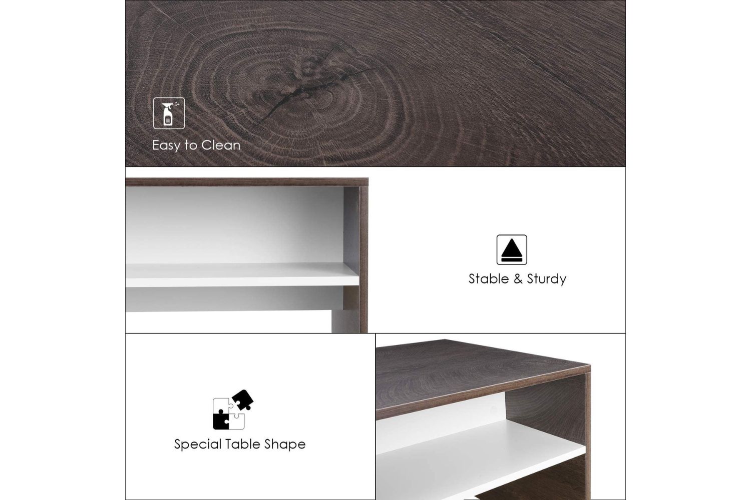 AMOS Coffee Table with Shelf