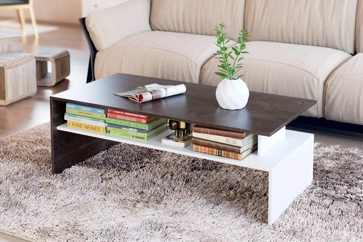 AMOS Coffee Table with Shelf