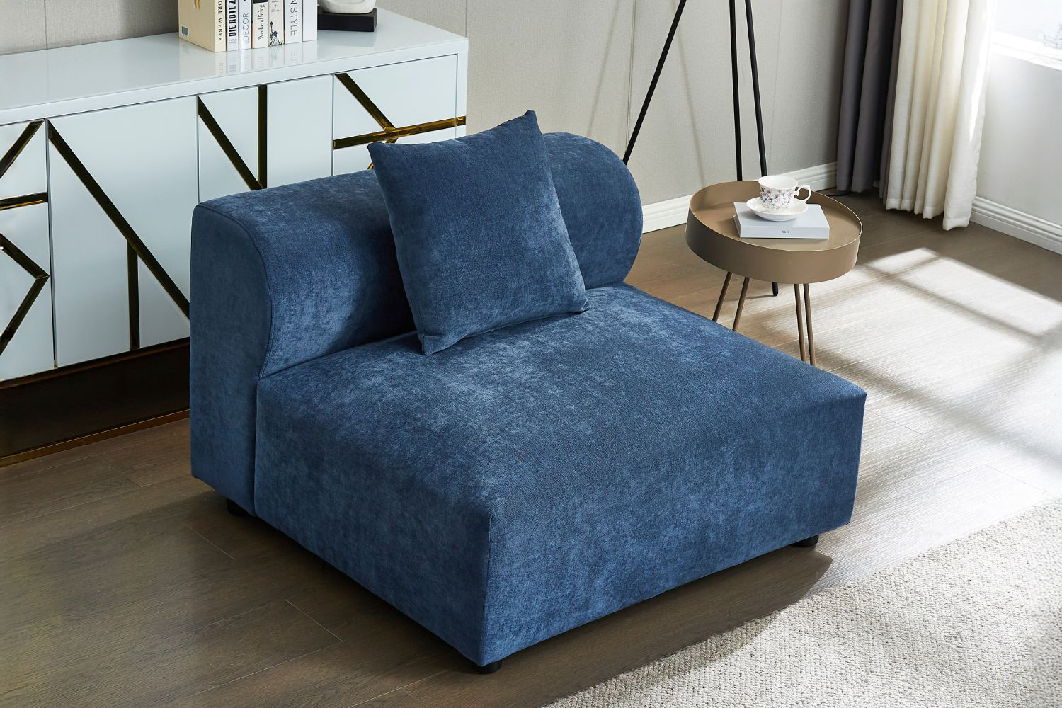 BARI Memory Foam Fabric Modular Sofa