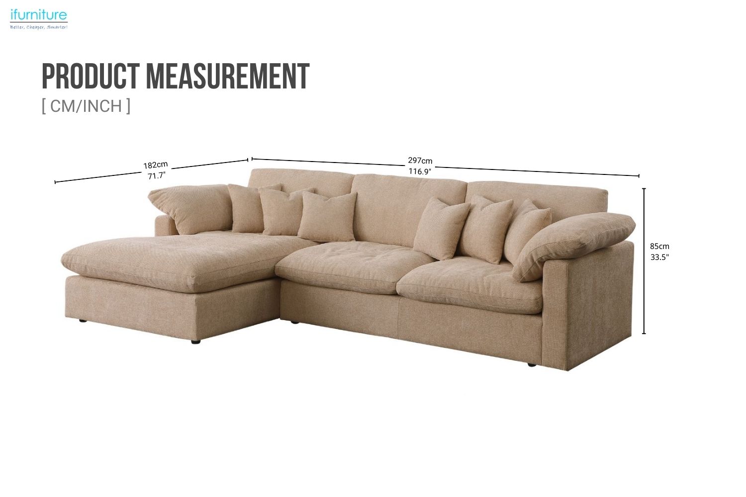 Cortland Fabric Sectional Sofa