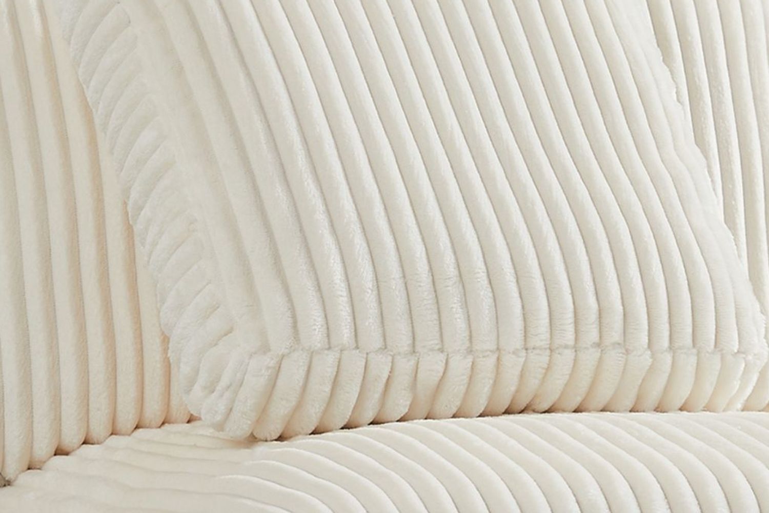 WINSTON Corduroy Modular Sectional Sofa with Ottoman (Beige)