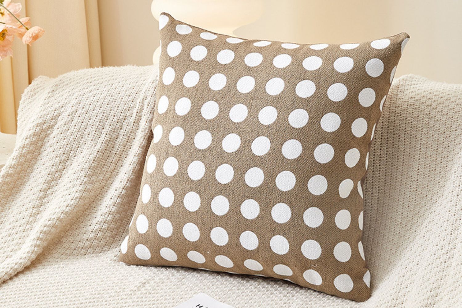 BUBBLE Flower Loop Yarn Cushion with Inner (45CM x 45CM) - Multiple Colors