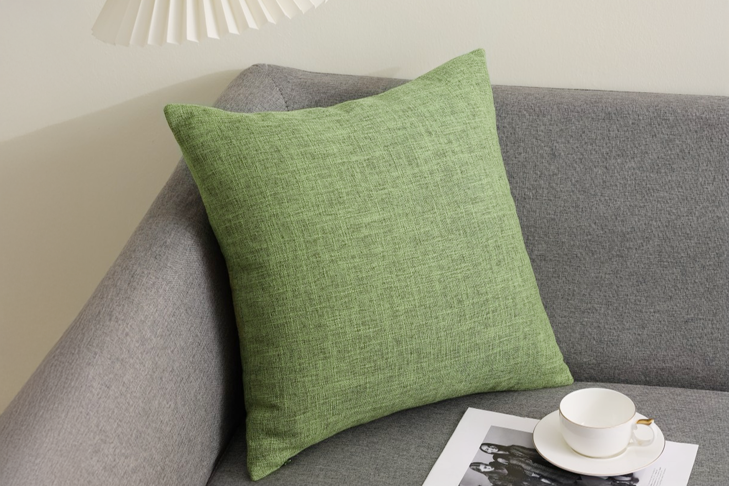 COLOURFUL Linen Cushion with Inner (45cm x 45cm)